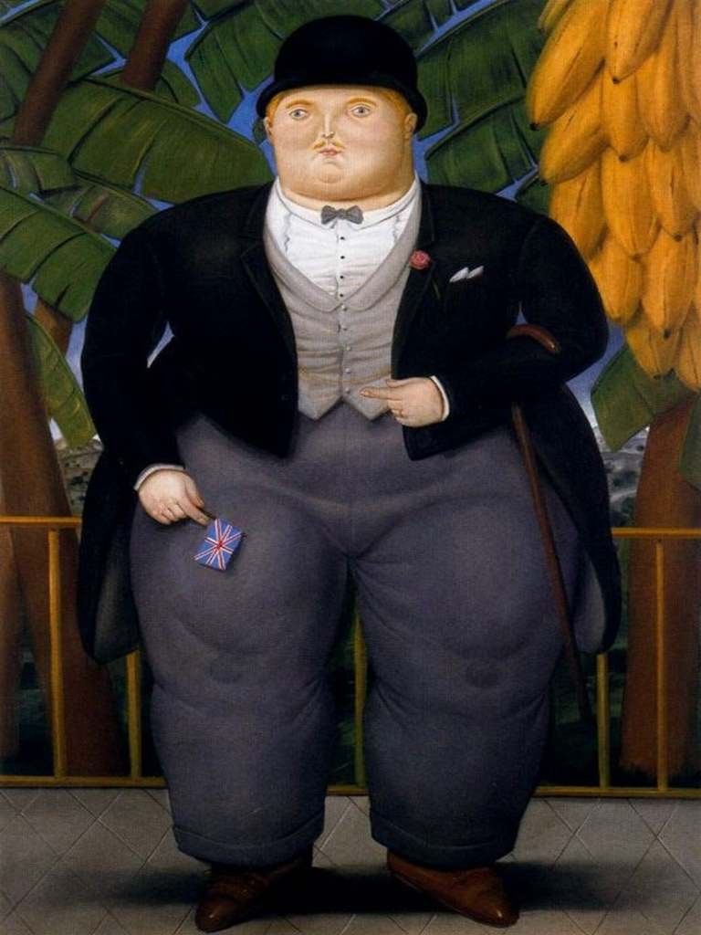 Fernando Botero El embajador ingles Painting - iPaintingsforsale.com