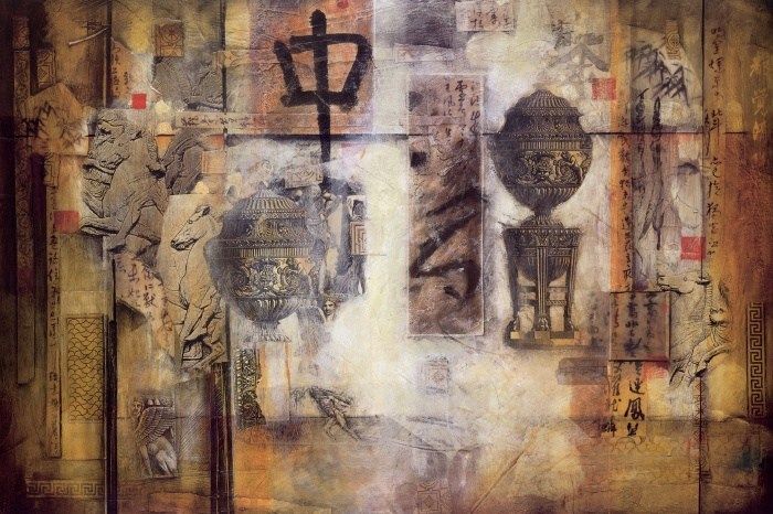 Don Li-Leger East Meets West II Painting - iPaintingsforsale.com