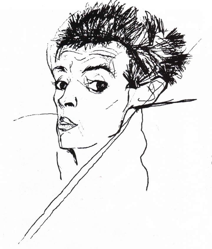 Egon Schiele Self Portrait 1913 Painting - iPaintingsforsale.com