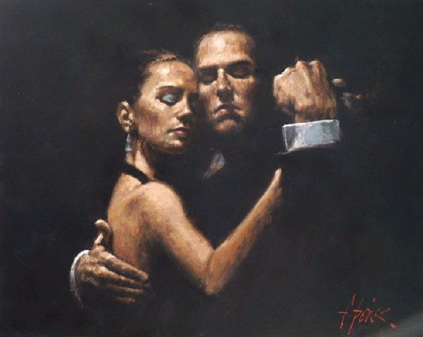Fabian Perez the face of tango ii Painting - iPaintingsforsale.com