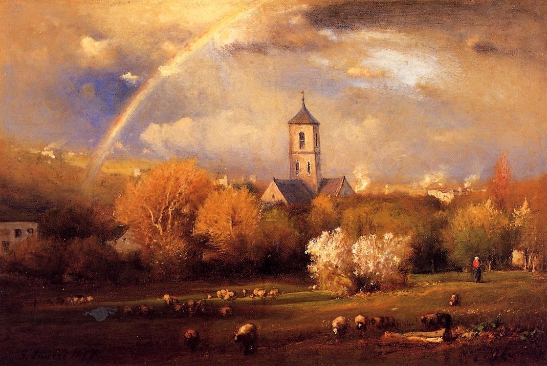 George Inness Etretat Normandy Painting - iPaintingsforsale.com