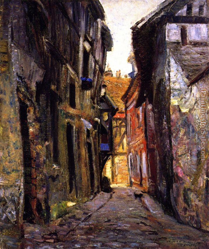 Joseph Kleitsch Ruelle Malot, Vernon, France Painting ...