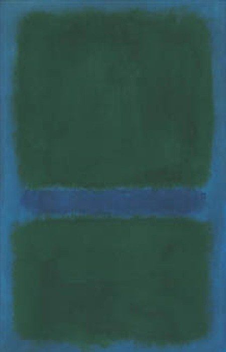 Mark Rothko Untitled 1968 Blue On Blue Ground Painting ...