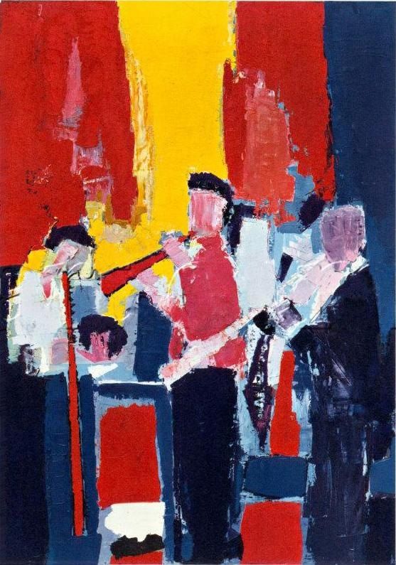 Nicolas De Stael Jazz Musicians Painting - iPaintingsforsale.com