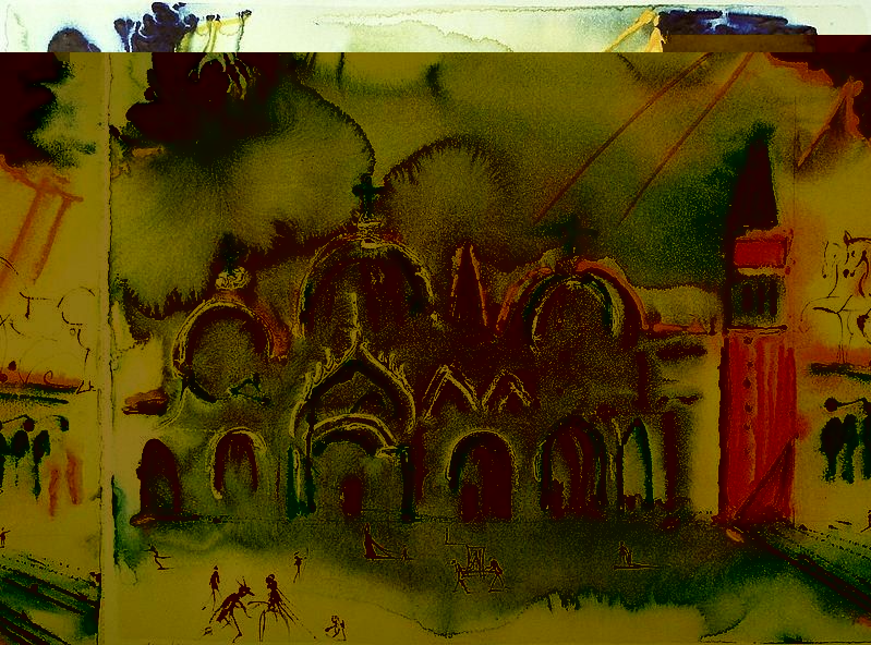 Salvador Dali Hommage to Venice Painting - iPaintingsforsale.com