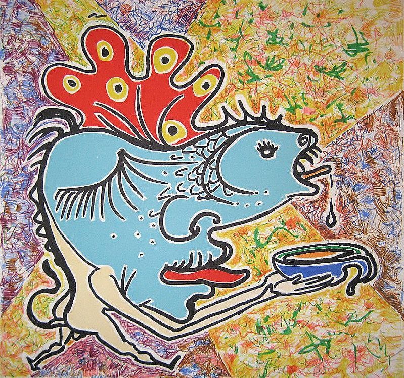 Salvador Dali the fish Painting - iPaintingsforsale.com