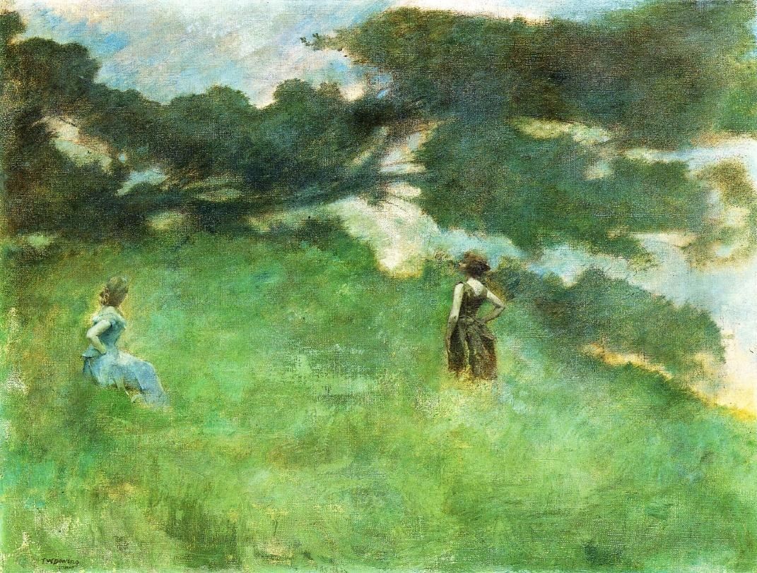 Thomas Dewing The Hermit Thrush Painting - iPaintingsforsale.com