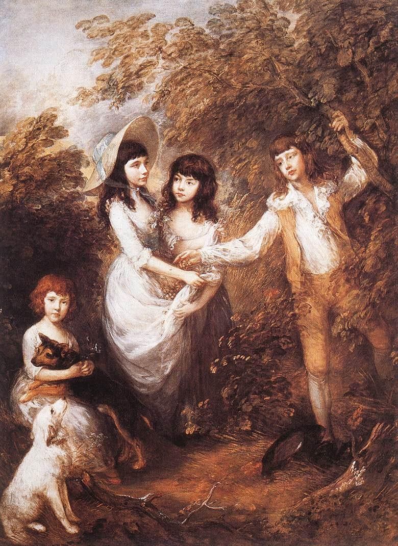 Thomas Gainsborough The Marsham Children Painting - iPaintingsforsale.com