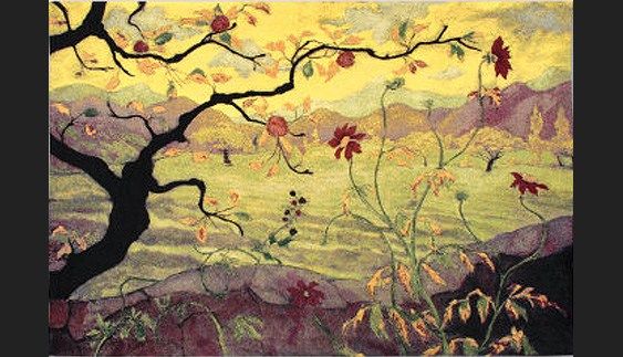 Unknown Artist paul ranson Apple Tree with Red Fruit Painting ...