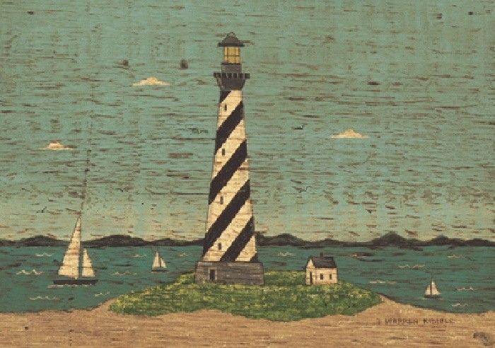 Warren Kimble Lighthouse II Painting - iPaintingsforsale.com