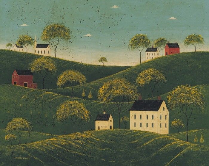 Warren Kimble Rolling Hills Painting - iPaintingsforsale.com