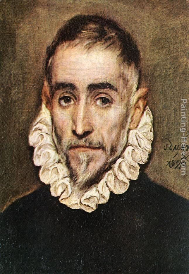 El Greco Portrait of an Elder Nobleman Painting - iPaintingsforsale.com