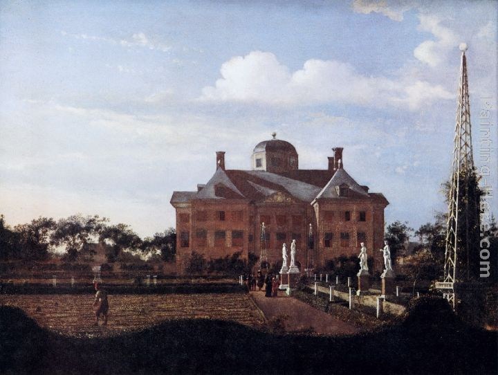 Jan van der Heyden The Huis ten Bosch at The Hague Painting ...