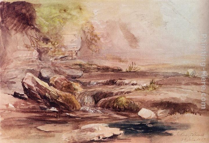 Samuel Palmer In Cusop Brook Near Hay-On-Wye, Wales Painting ...