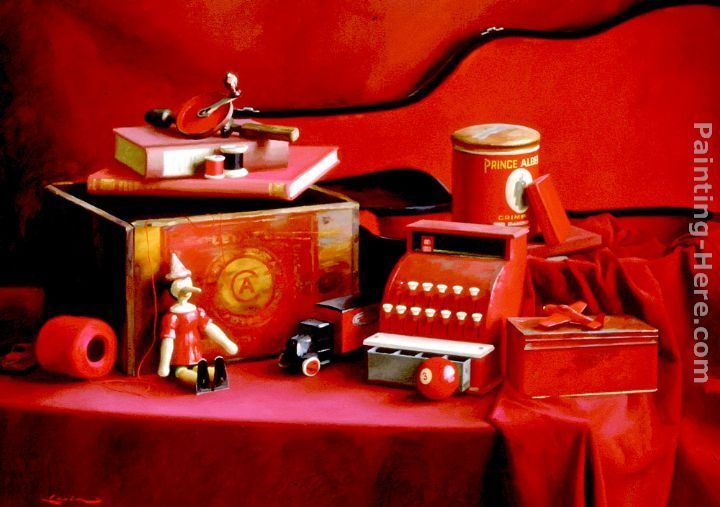 Steven J Levin Red Painting - iPaintingsforsale.com