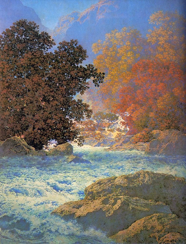 Maxfield Parrish Misty Morn Painting 50% off - iPaintingsforsale.com